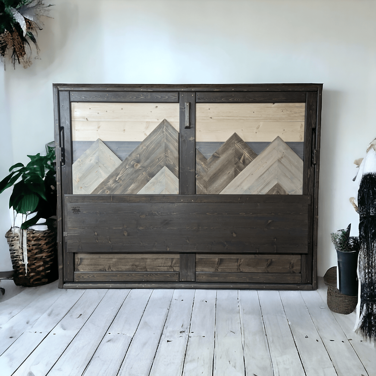 Mountains Horizontal Murphy Bed | Make the Most of Your Low Ceiling