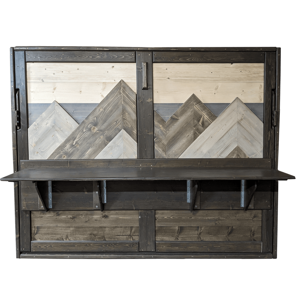 Mountains Horizontal Murphy Bed | Make the Most of Your Low Ceiling