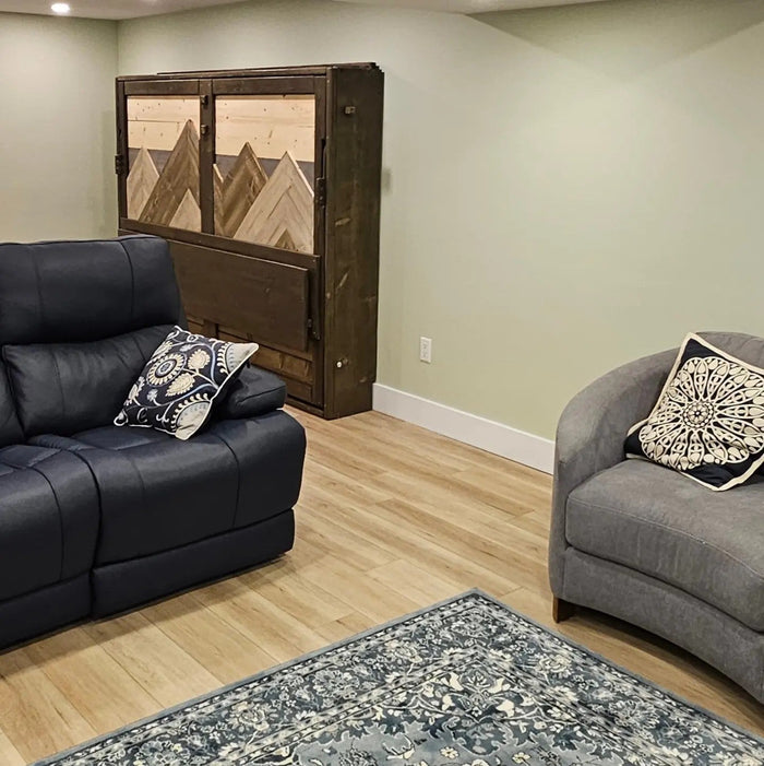 Mountains Horizontal Murphy Bed | Make the Most of Your Low Ceiling