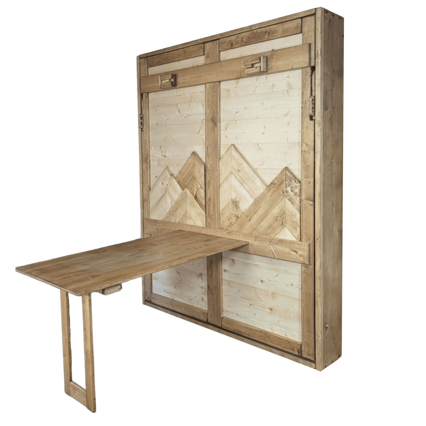 Oak Mountains Murphy Bed With Dinner Table | Maximize Your Space For ...