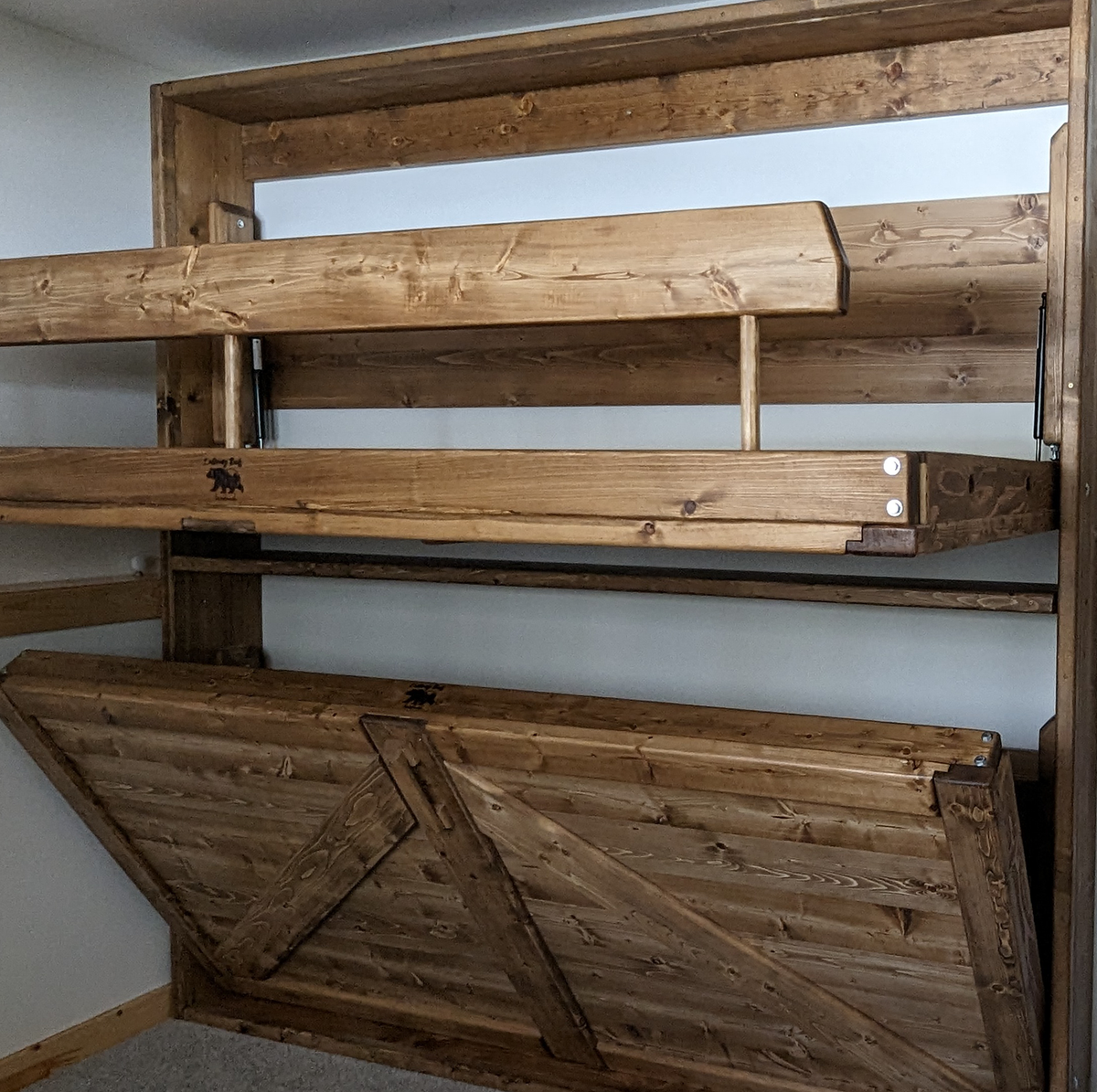 Walnut Murphy Bunk Beds | Optimize Space in Your Kids Room