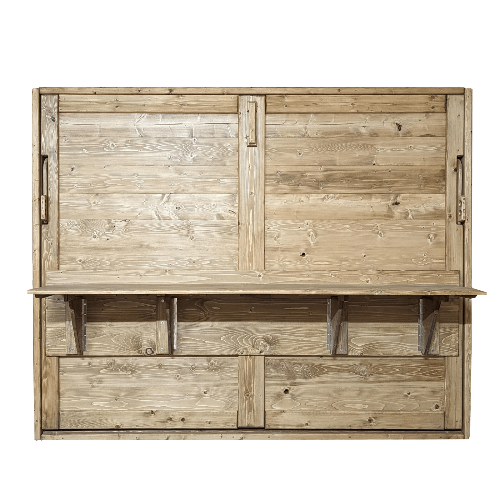 Golden Oak Horizontal Murphy Bed | Create Space in Small Rooms