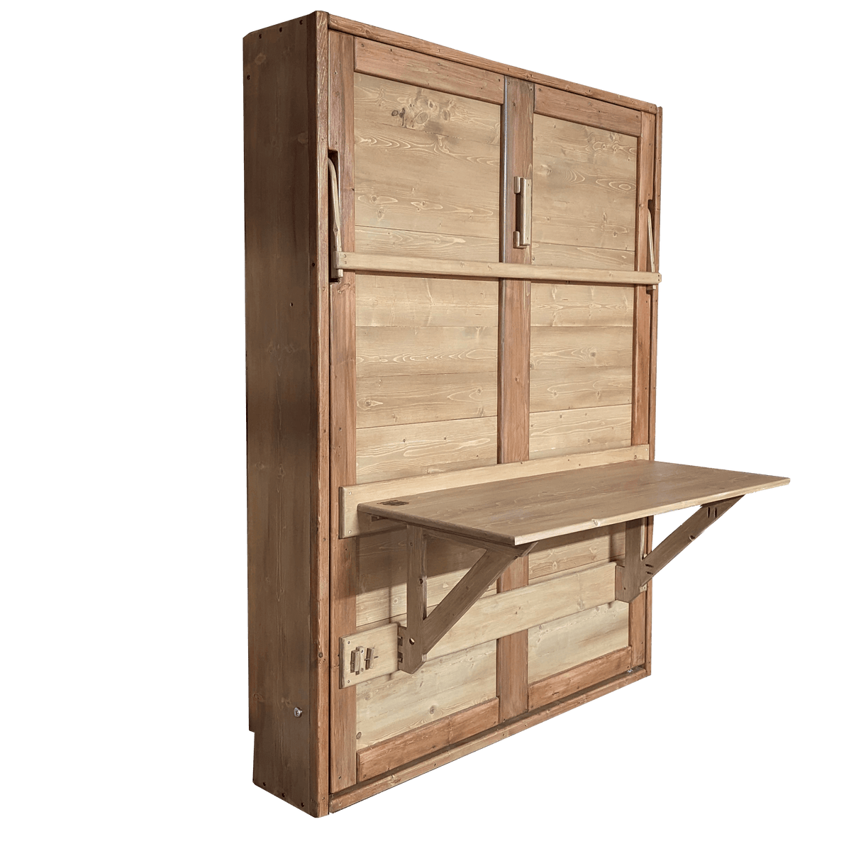 Cedar Murphy Bed With Desk | Locally Made Wall Bed