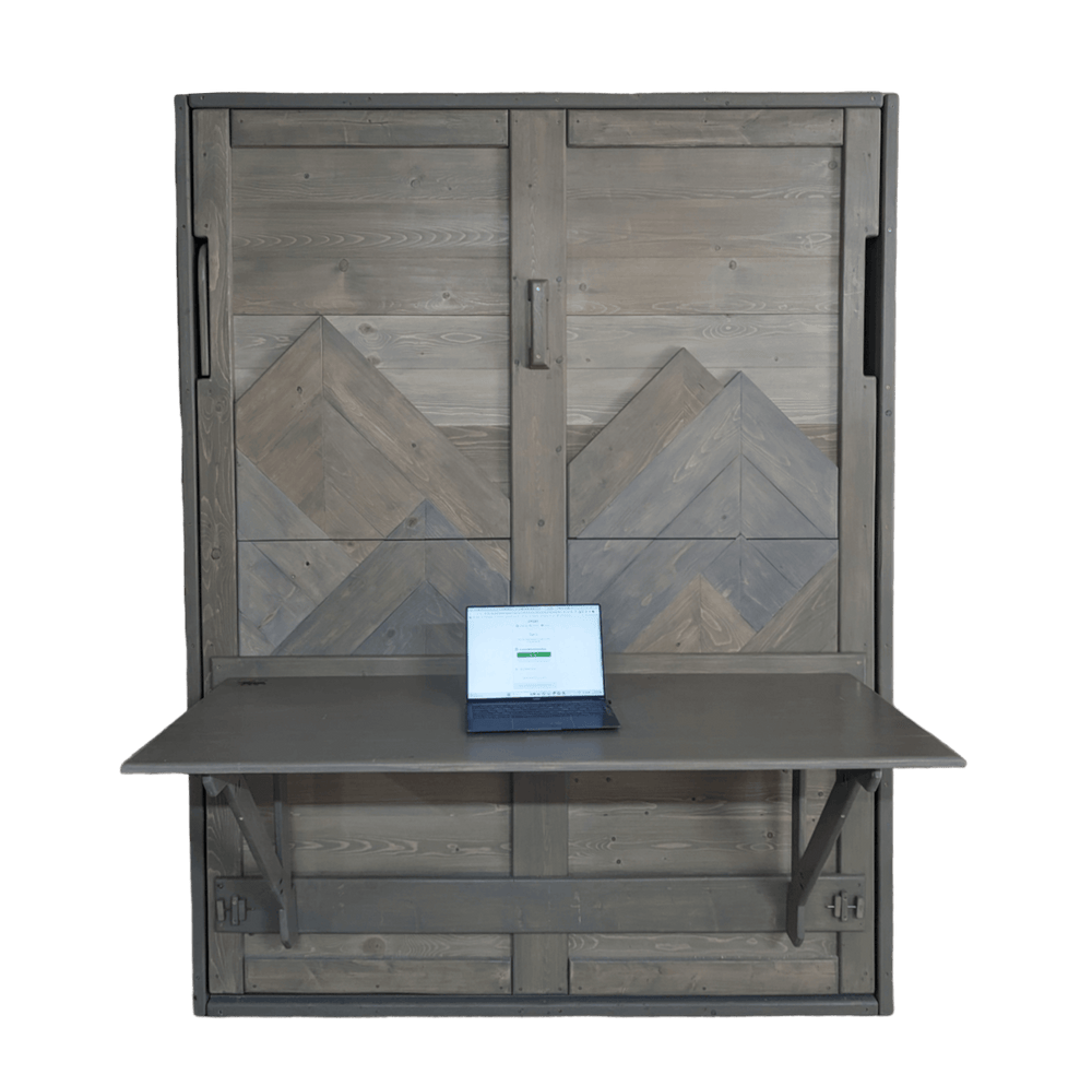Mountains Murphy Bed with Desk | Home Office and Guestroom