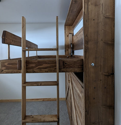 Walnut Murphy Bunk Beds | Optimize Space in Your Kids Room